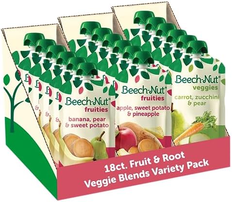 Amazon.com: Beech-Nut Baby Food Variety Pack, Fruit & Root Veggie ...