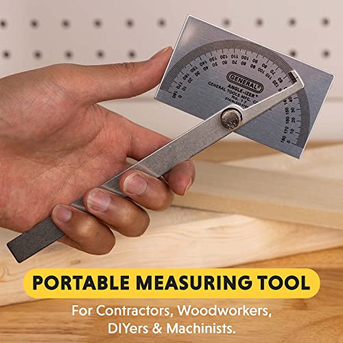 Snapklik.com : General Tools Angle Protractor #17 Stainless Steel ...