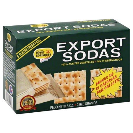 Amazon.com: Royal Borinquen Export Sodas Crackers, 7 Ounce Box ...
