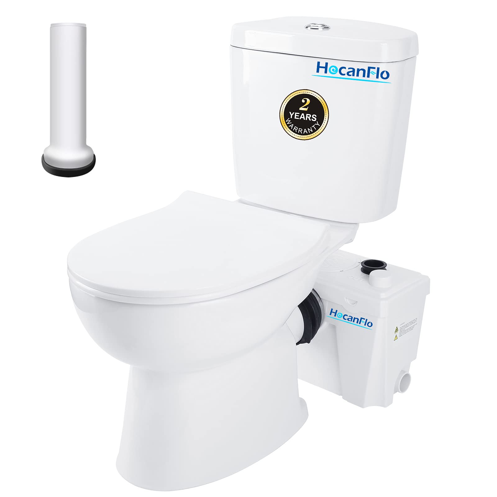 Sani-Flow Upflush Macerating Toilet System with 500 Watt Macerator Pump ...