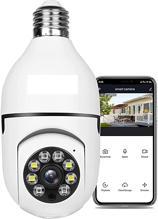 Buy GREENEYE TECHNOLOGY CCTV Camera Series 1080p HD Bulb Light Wireless ...