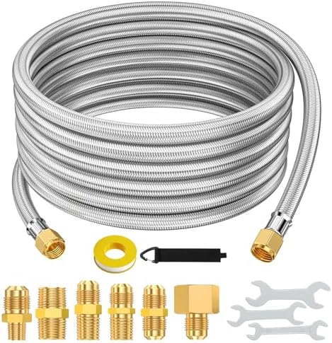 Amazon.com: 6 Feet 3/8" Propane Hose Extension with Female Flare on ...