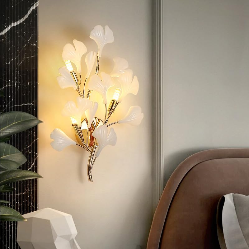CITRA LED Lamp Frosted Gold Wall Light - Warm White : Amazon.in: Home ...