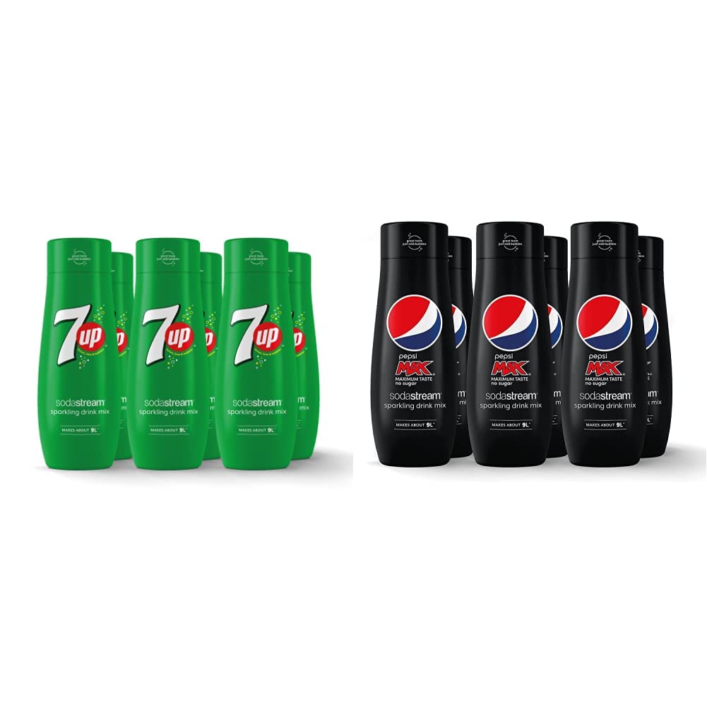 SodaStream 7UP, Makes Up to 54 Litres – 6 x 440 ml Multipack & Pepsi ...