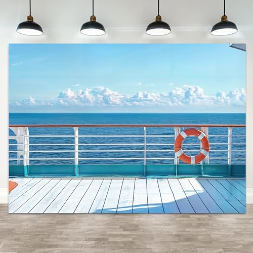 Amazon.com : Cruise Ship Theme Party Backdrops for Photoshoot, Nautical ...