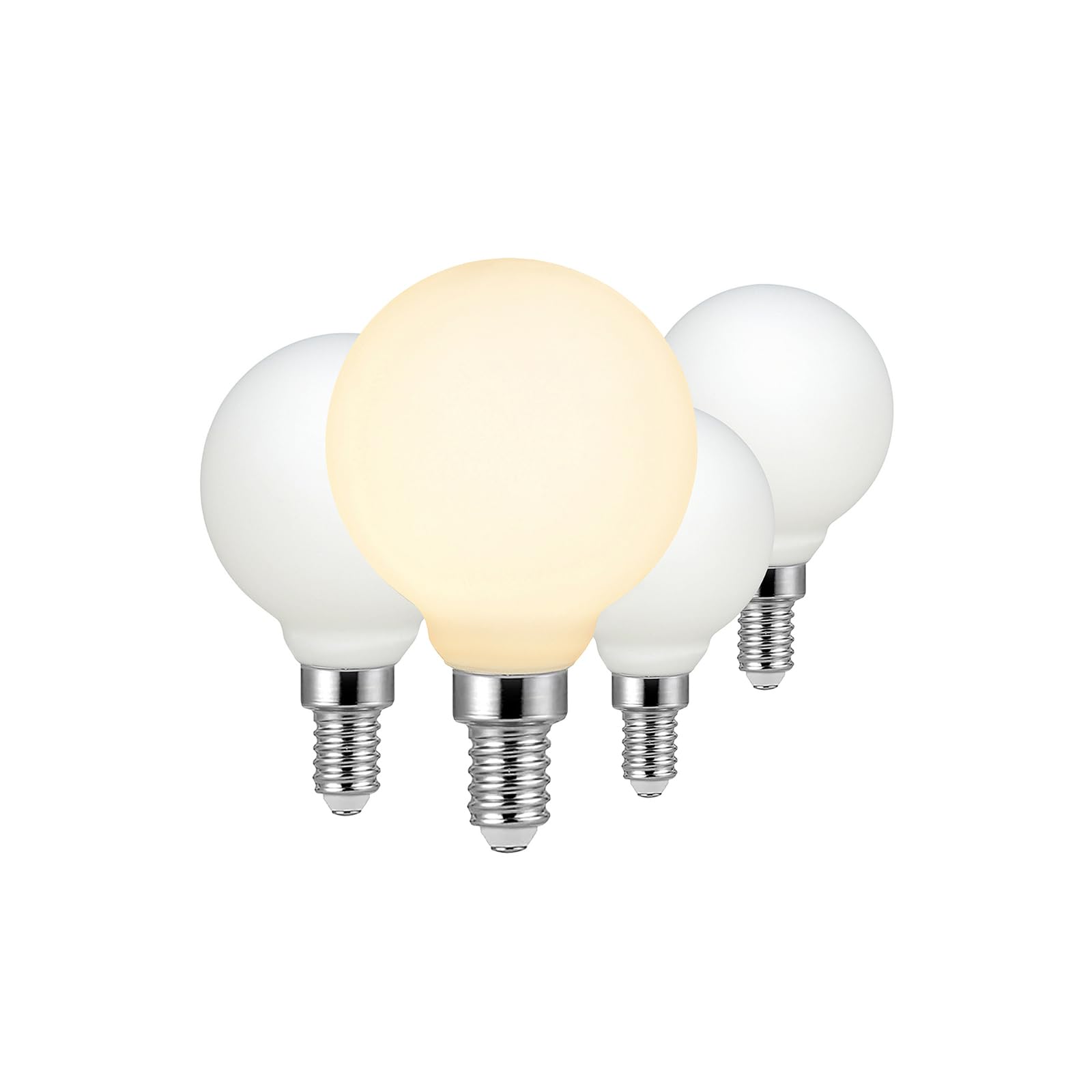 Amazon.com: Liii&ARTMAN LED Small Bulb G16 1/2 Soft Glow 4W Matt White ...
