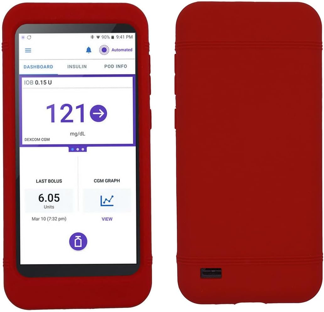 Amazon.com: Silicone Case for Omnipod 5 Receiver (Continuous Glucose Monitoring) (Red) : Health ...