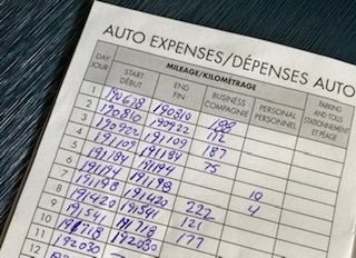 Blueline Auto Expenses Log Book, 32 Pages, Bilingual, 6-3/8" x 3-1/2 ...