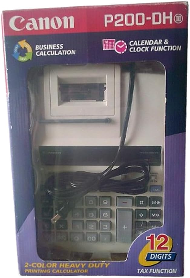 Amazon.com : Canon P170-Dh-3 Printing Calculator, Black/Red Print, 2.3 ...
