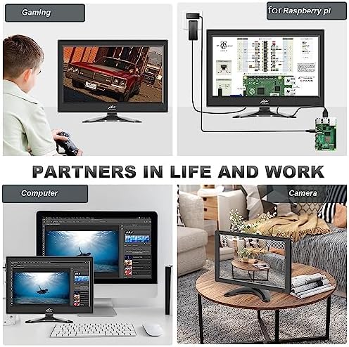 Kenowa Petit moniteur HDMI 13,3 pouces, moniteur PC HD 1366 x 768P ...