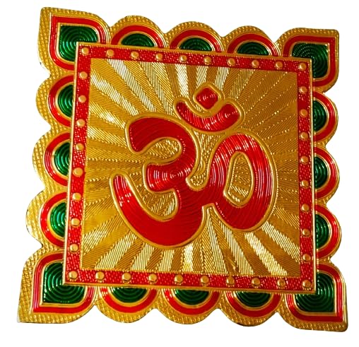 Buy Golden 3D Om Sticker for Main Door Small Size for car Bike Laptop ...