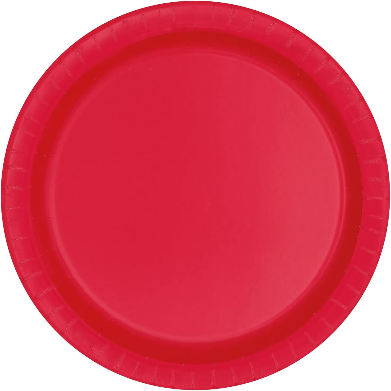 Red Party Paper Plates | Round Dessert Plates | Ruby Red Colour | Packs ...