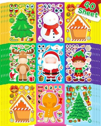 Amazon.com: IMISHM 36 PCS Christmas Stickers for Kids Christmas Games ...