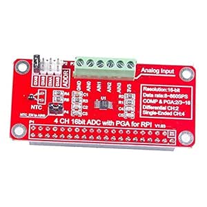 Muskan Enterprises -ME 4-Channel 16Bit ADC with PGA for RPI for Raspberry Pi 16 Bits I2C ADS1115 ...