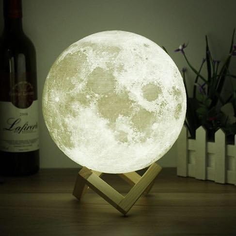 Moon Light - 3D Printing Moon - Stepless Dimmable - Moon Lamp Shade ...