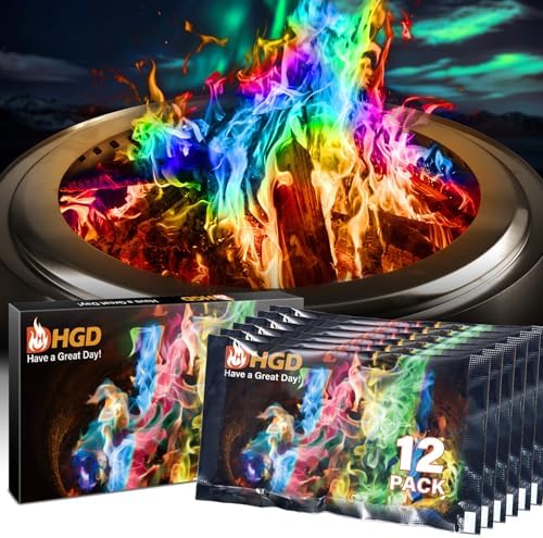 Amazon.com: HGD (12 Pack) Magic Campfire Fire Color Changing Packets ...