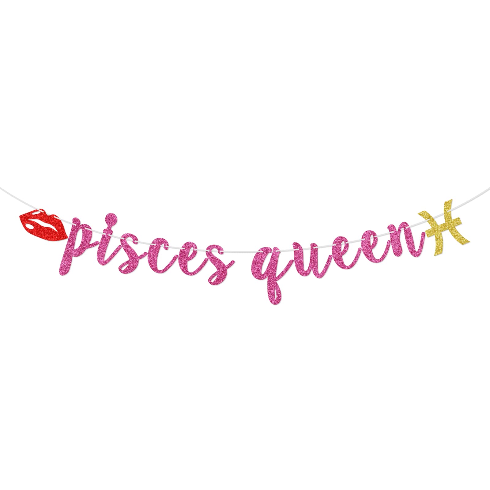Amazon.com: Pisces Queen Banner, February March Birthday Banner, Pisces ...