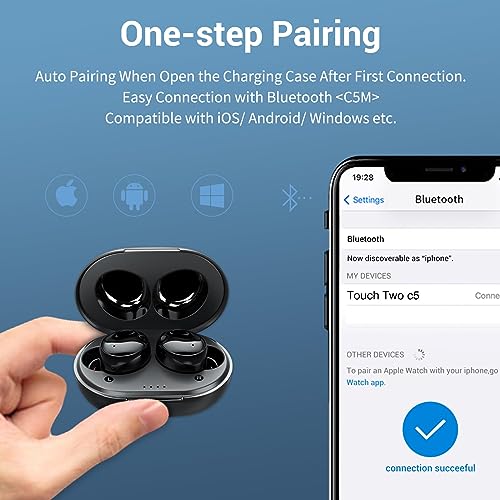 EDYELL C5M True Wireless Bluetooth Earbuds, 32H Playtime, Noise ...
