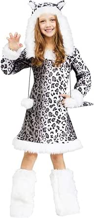 Amazon.com: Fun World Girls Snow LeopardCostume : Clothing, Shoes & Jewelry
