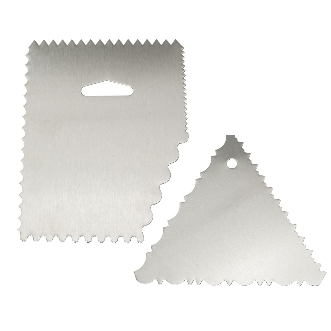 Amazon.com: PZRT 2pcs Food Grade 430 Stainless Steel Clay Scraper Set ...