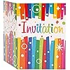 Rainbow Ribbons Birthday Invitations, 8ct : Amazon.ca: Health ...