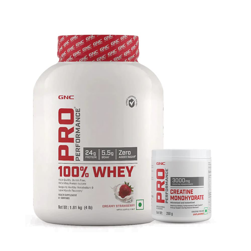 Gnc Pro Performance 100 Whey Creatine Monohydrate Combo Creamy ...