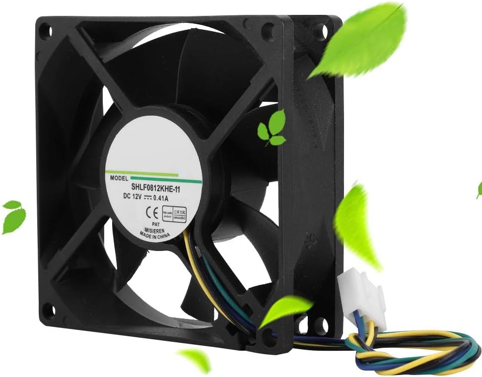 Computer Case Fans,DC 12V Computer Fans,80 mm 4 Pin Dual Ball Bearing ...