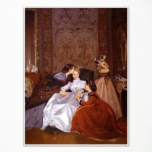 Amazon.com: Yaasilinage The Reluctant Bride Painting By Auguste ...