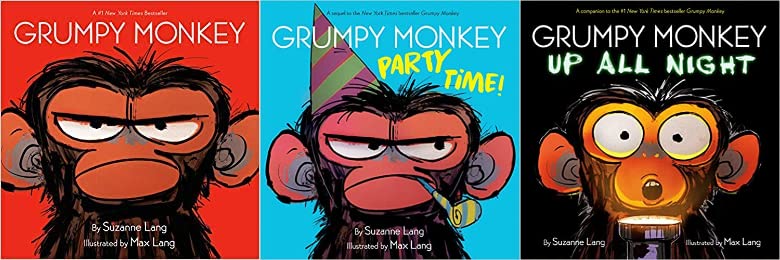 "Grumpy Monkey 3 Books Set Grumpy Monkey, Grumpy Monkey Party Time ...