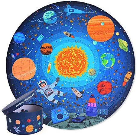 Tawcal Space Theme Jigsaw Puzzle, 150Pcs Exploring Space Solar System ...