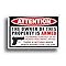 Amazon.com: 4 pcs Security Warning Sticker Decal Gun Handgun Pistol, 4 ...