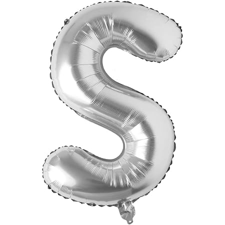 Amazon.com: 32 inch Letter Balloons Silver Alphabet Number Balloons ...
