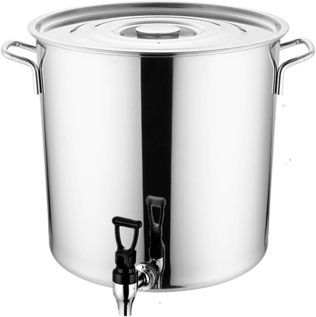 Amazon.com: Stainless Steel Soup Bucket with Lid 25×40cm, Water ...