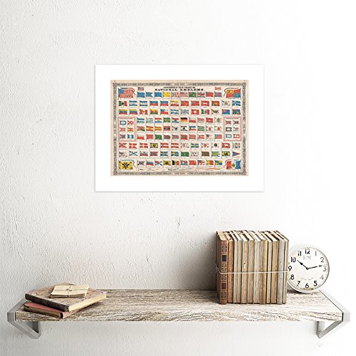Wee Blue Coo 1864 Johnson Chart The Flags And National Emblems The ...