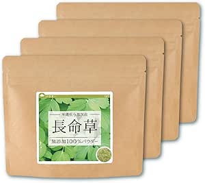 Amazon.co.jp: 健康・野草茶センター 長命草(国産)無添加100%パウダー 90gx4個 : 食品・飲料・お酒
