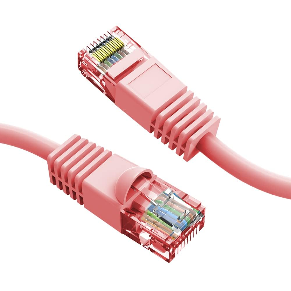 Amazon.com: CABLYTIC (Single Pack Cat 6 Ethernet Cable 10 Feet Pink UTP ...