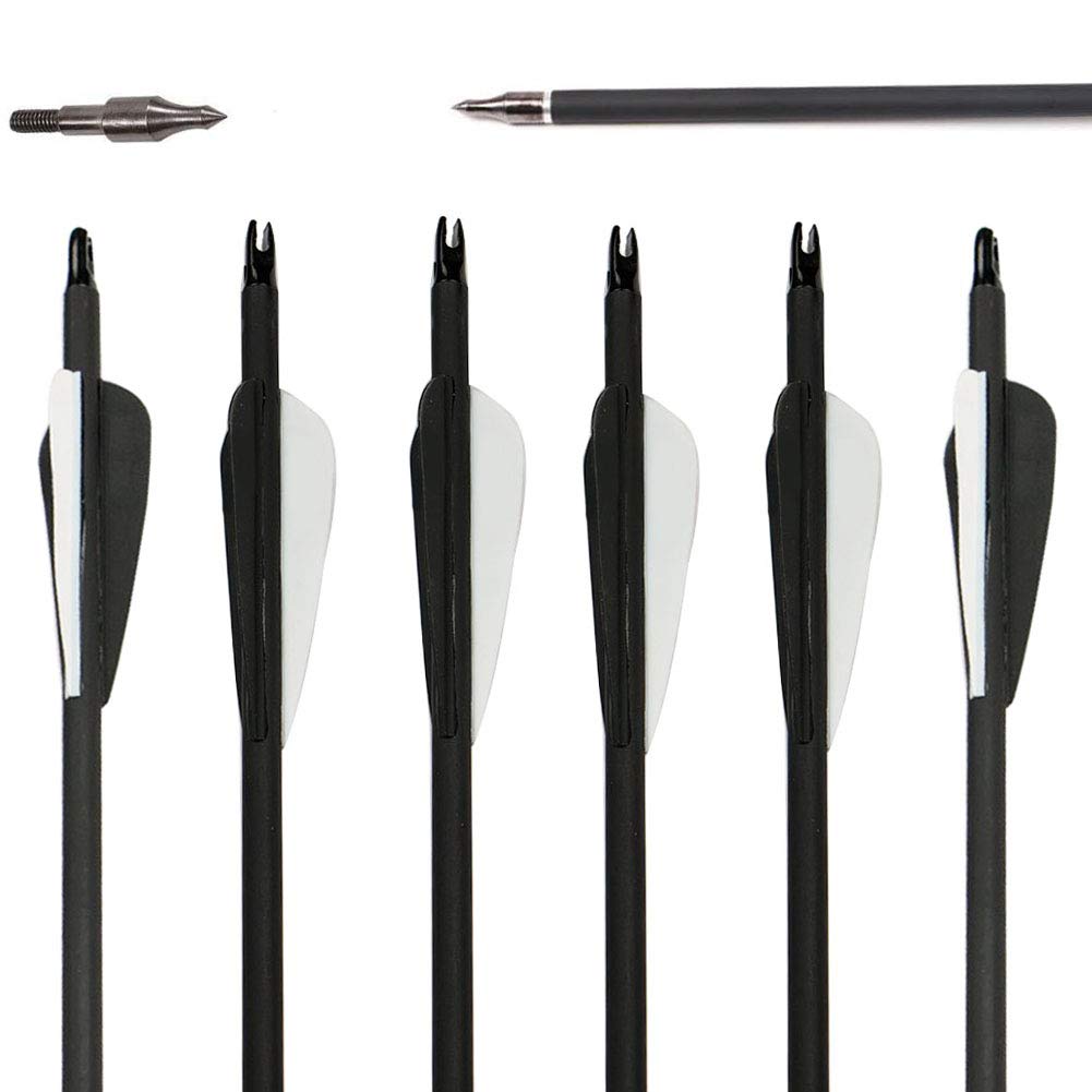 32 Inch Mixed Carbon Arrows Spine 550 Hunting Archery Arrows ...