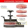 Amazon.com: Shop Square Hamburger Press Patty Maker - Adjustable 1/4lb ...