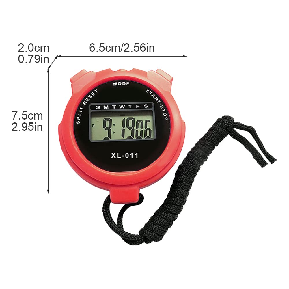 Digital Sports Stopwatch Timer Stopwatch Large Display Interval ...
