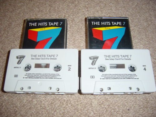 THE HITS TAPE 7. 1987 32 TRACK DOUBLE AUDIO CASSETTE TAPE. HITS C7 ...