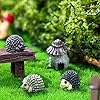 Amazon.com : Chunful 50 Pcs Mini Hedgehog Figurines Bulk Resin Hedgehog ...