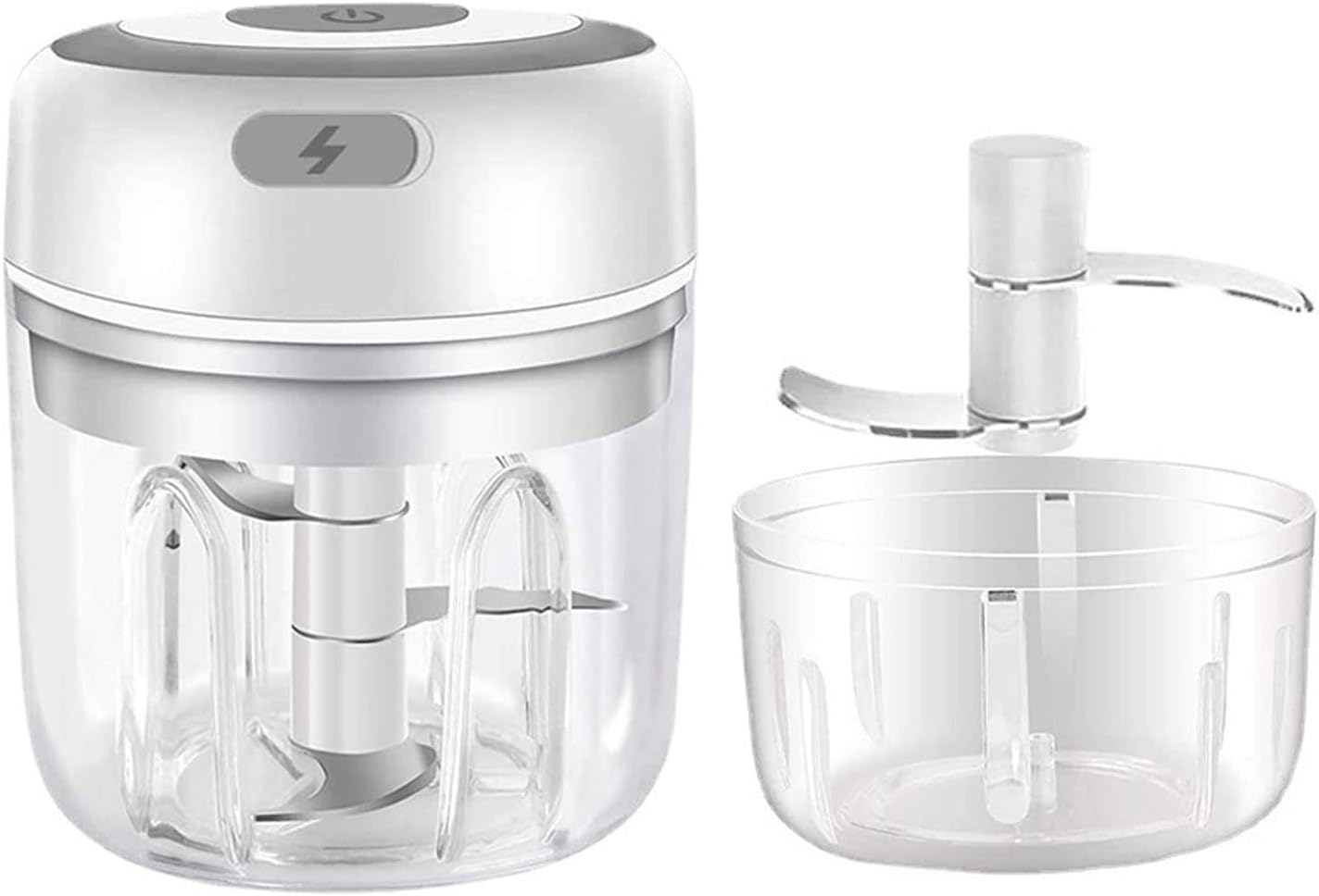 VACANON Electric Garlic Chopper, Wireless Portable Kitchen Food Mixer ...