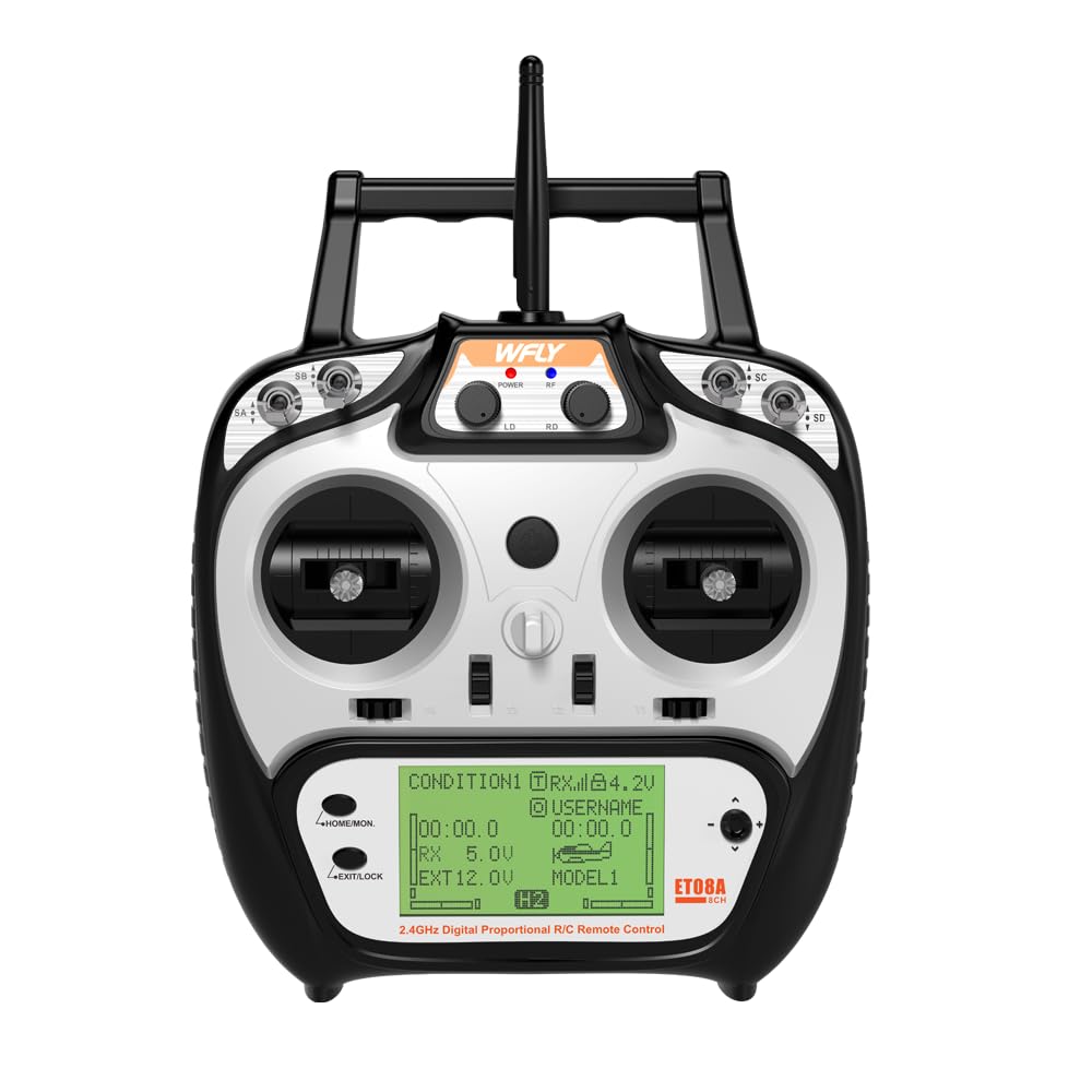 Amazon.com: WFLY ET08A 8CH RCtransmitter Receiver RF206S The Best ...