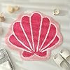 Amazon.com: YRXRUS Seashells Bathroom Rug, Pink Bathroom Rugs, Ocean ...