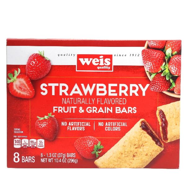 Amazon.com: Weis Quality, Fruit And Grain Bars Low Fat Cereal, 10.4 Ounce