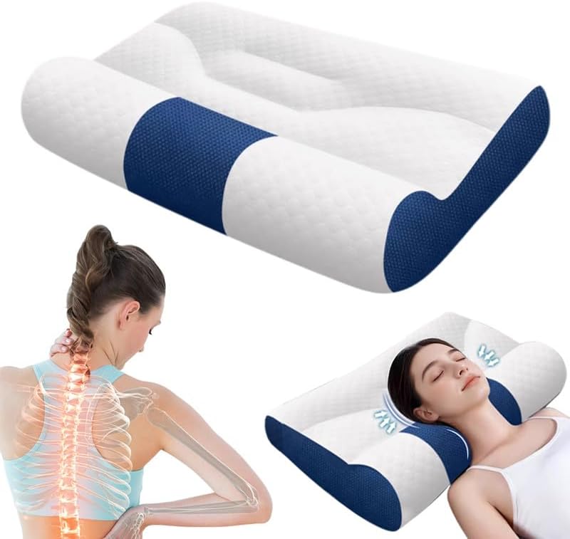 Amazon.com: Ergonomic Pillow,Neck Pillow Cervical Pillow for Neck ...