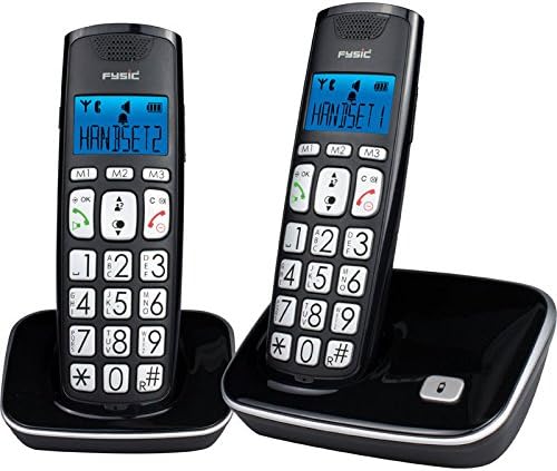 Dúo de teléfonos inalámbricos con teclas grandes : Amazon.es: Electrónica