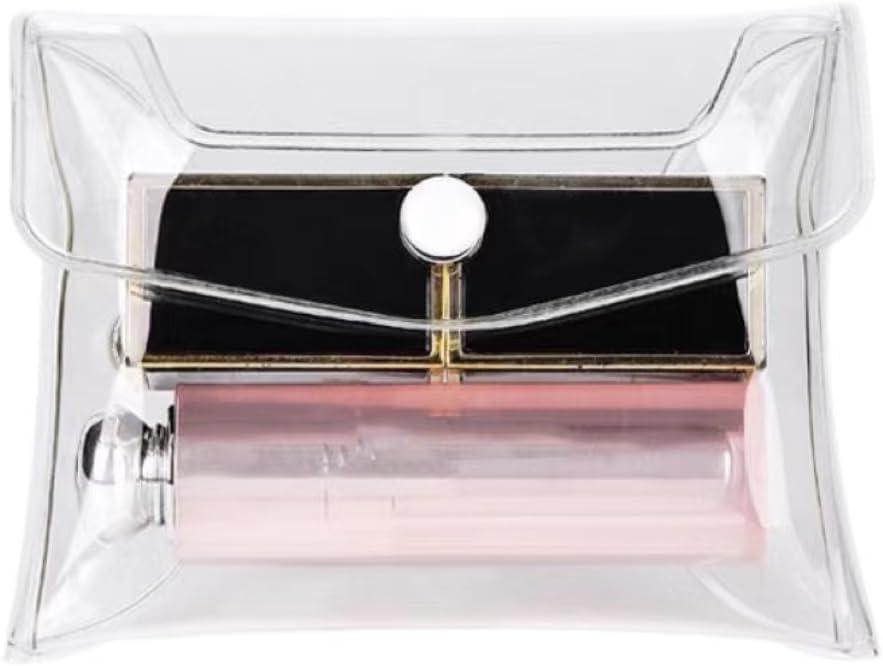 Amazon.com : DPWOUM Mini PVC Makeup Bag Small Clear Plastic Cosmetic ...