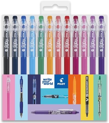 Pilot FriXion Ball Stick 07-0.7mm Nib Tip - Erasable Gel Ink Pens - In ...