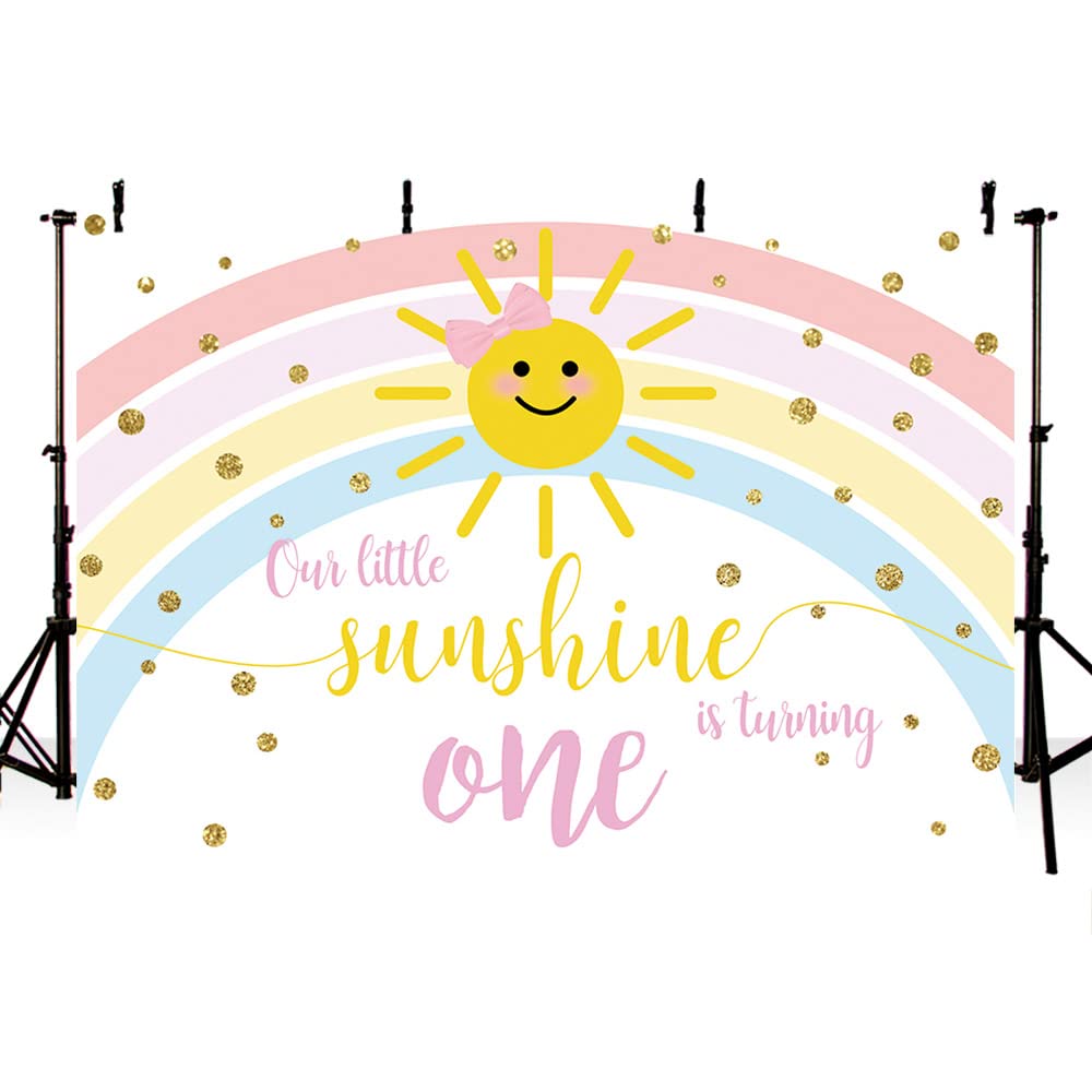 Buy MEHOFOND 7x5ft Our Little Sunshine is Turning One Backdrop for ...